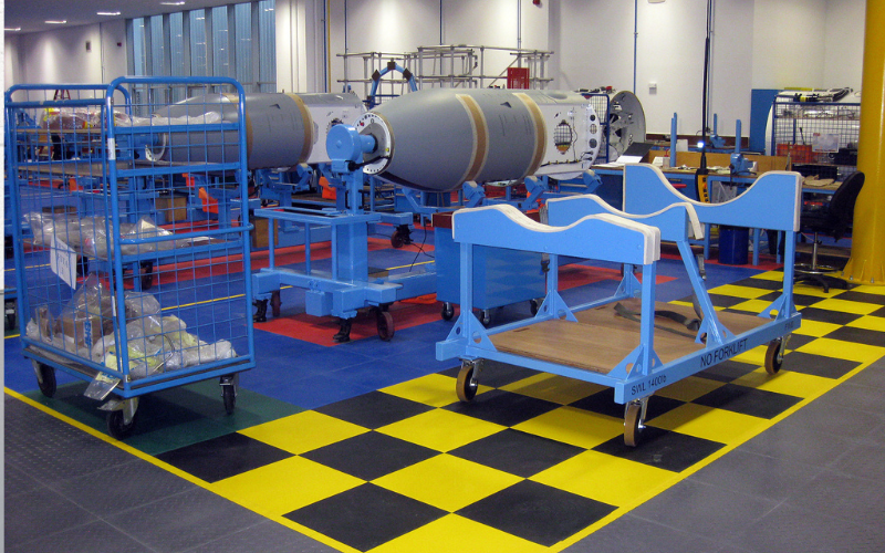 Aerospace Flooring - Approved for Aviation - Ecotile Flooring Ltd